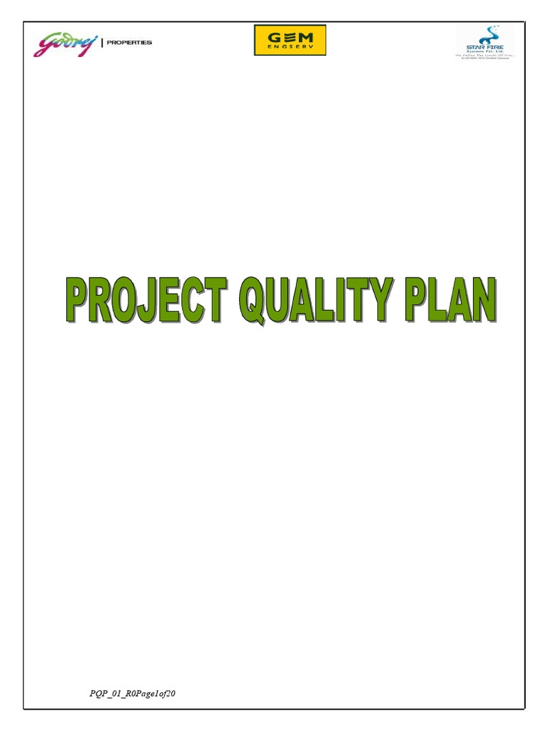 Project Quality Plan | PDF | Quality Assurance | Calibration