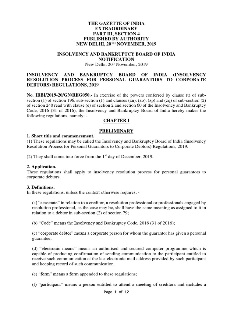 Personal Guarantors Form For Insolvency Process | PDF | Bankruptcy | Debt