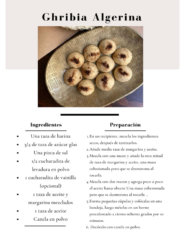 White Simple Recipe Card | PDF