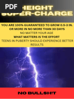 The 5 Inch Height Gain 6ft6 Method! | PDF | Vertebral Column | Growth Hormone