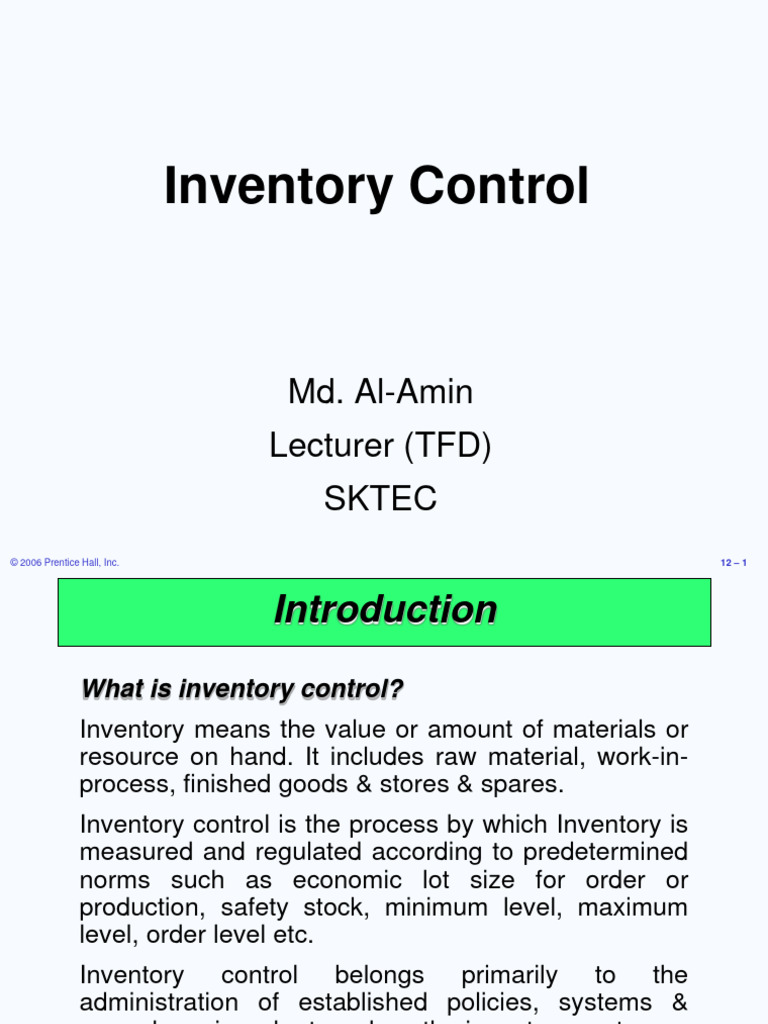 Inventory | PDF | Technology & Engineering