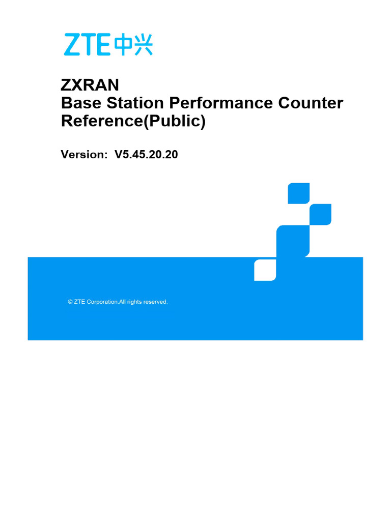 Base Station Performance Counter Reference (Public) | PDF