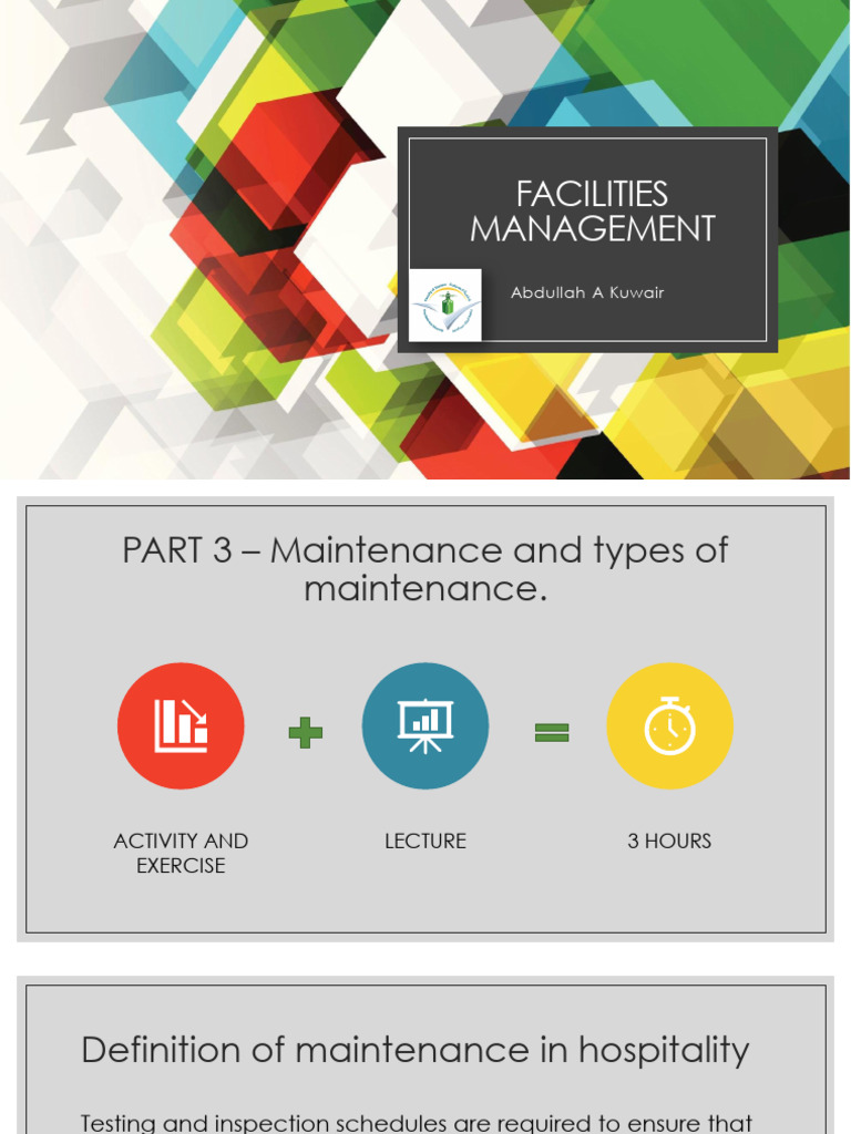 Facilities Management Part3 | PDF