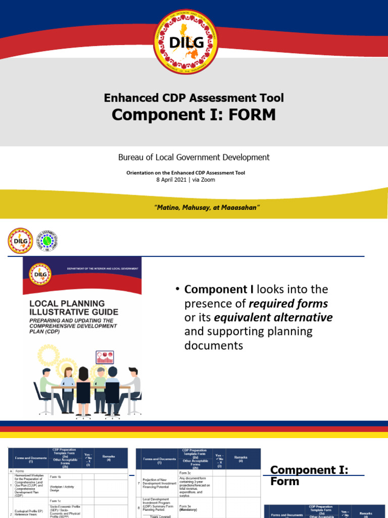 2 Enhanced CDP Assessment Tool - Component I | PDF | Disaster Risk ...