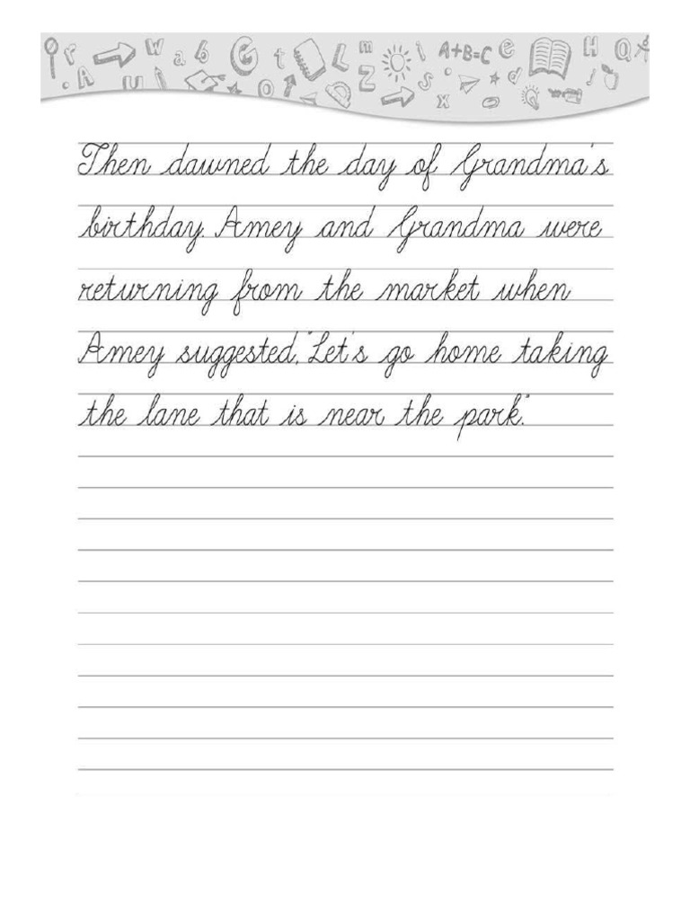 CURSIVE writing | PDF