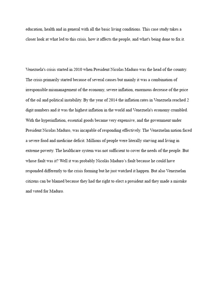 Venezuela Case Study-2 | PDF | Venezuela | Nicolás Maduro