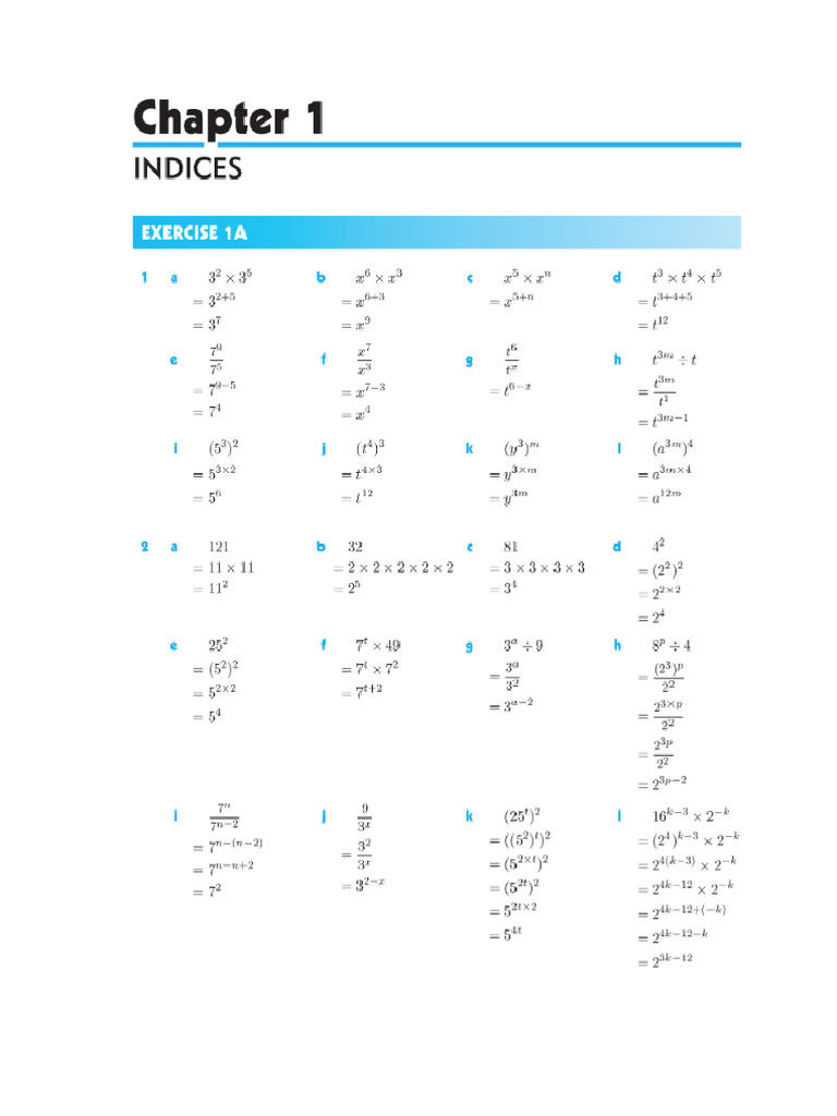Chp1 Indices | PDF