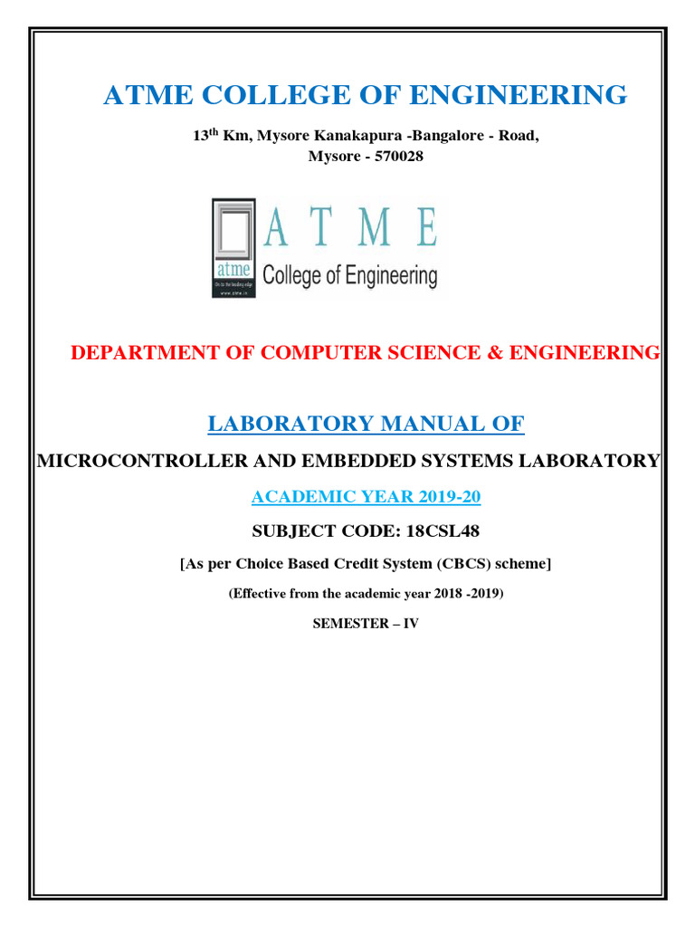 18csl48-Lab Manual | PDF