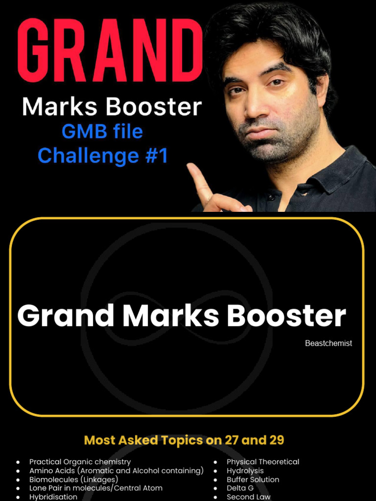 Solutions-Grand Marks Booster Challenege#1 | PDF | Ionization ...