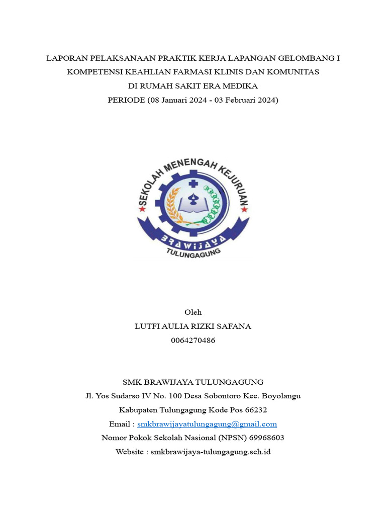 Laporan PKL Lutfi Aulia | PDF