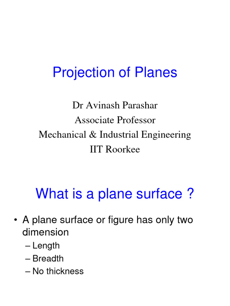 04 - Projection of Plane Figures | PDF | Triangle | Perpendicular