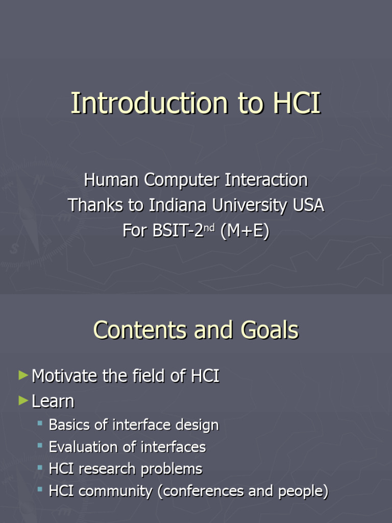 Lecture 10 - Introduction of HCI | PDF | Human–Computer Interaction | Usability