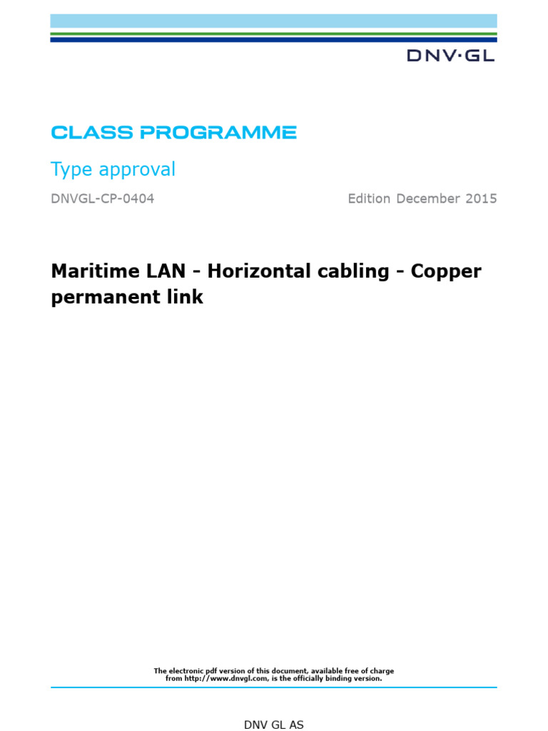 DNVGL CP 0404 | PDF | Electrical Engineering | Physical Sciences