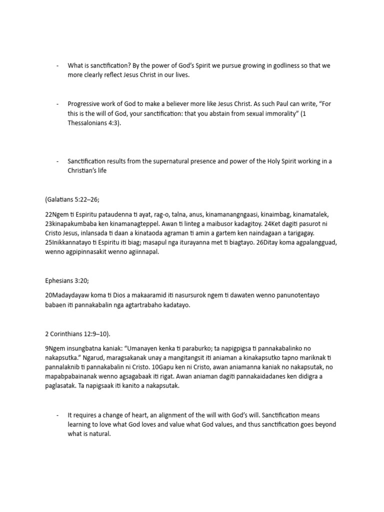 Jesus Sanctifier Notes | PDF | Sanctification | Justification (Theology)