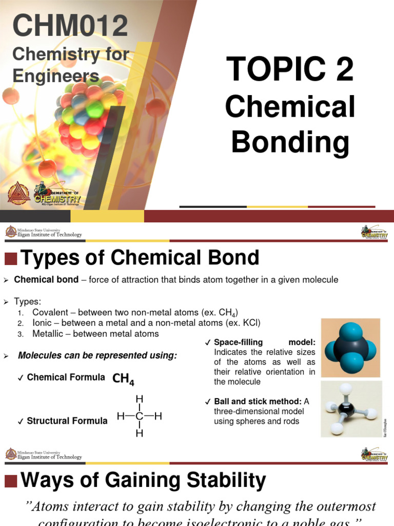 Types of Chemical Bonds Explained | PDF | Chemical Bond | Covalent Bond