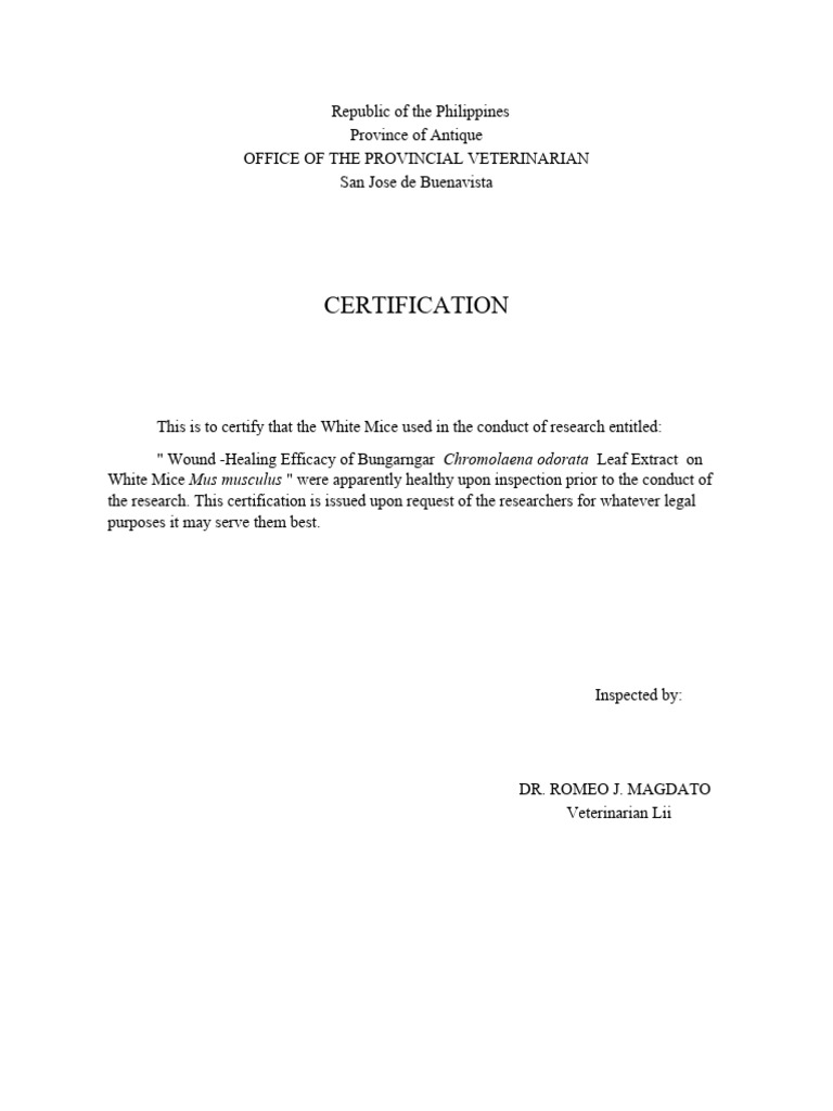 Certification Vet | PDF