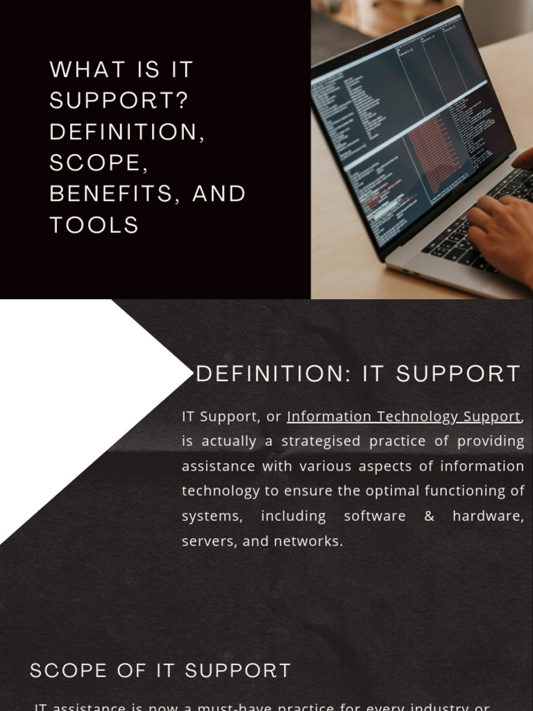 What Is IT Support Definition, Scope, Benefits, and Tools | PDF ...