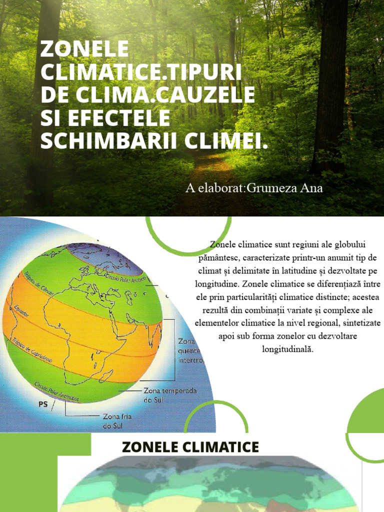 Zonele Climatice - Tipuri de Clima | PDF