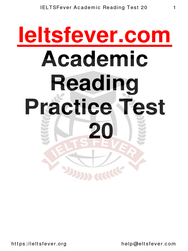 IELTSFever Ac Reading Test 20 1 | PDF