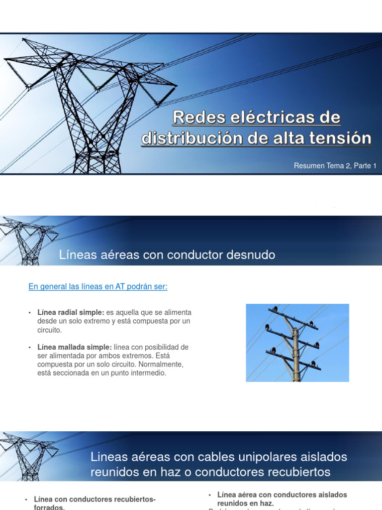 Redes de Distribucion de Alta Tension | PDF | Tecnología e ingeniería