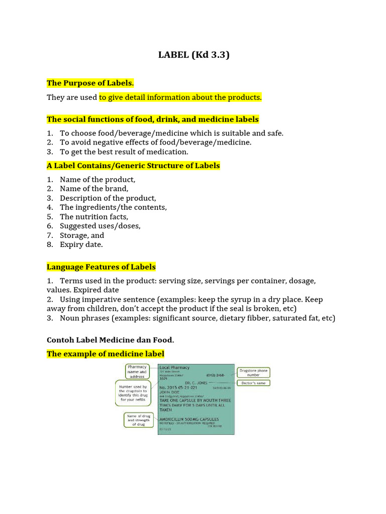 IX Label B.Inggris | PDF | Nutrition Facts Label | Cattle