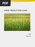 Crop Growth Chart - Maize: Stage VE V2 V5 V8 V12 V16 R1 R5 | PDF