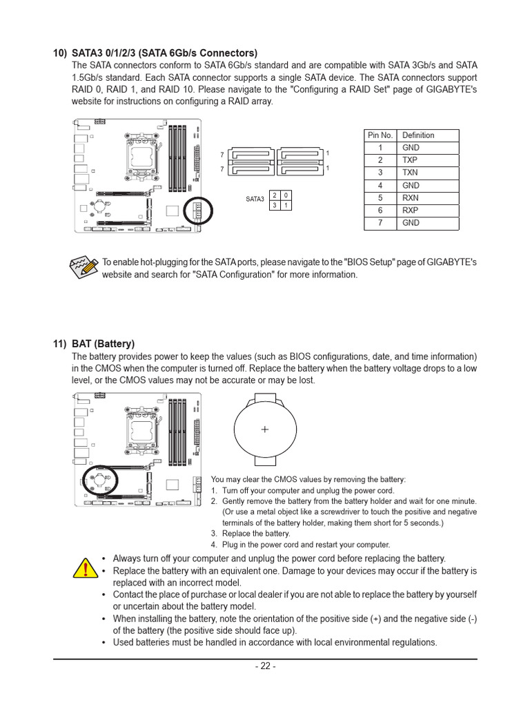 MB - Manual - B650m-Aorus-Pro - Elite - Ax - 1201 - E-1-39 (1) - 22 | Download Free PDF ...