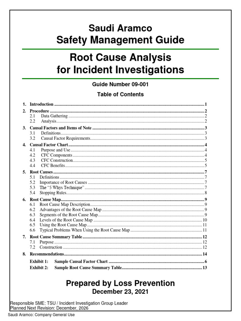 Root Cause Analysis Guide for Incidents | PDF | Computers