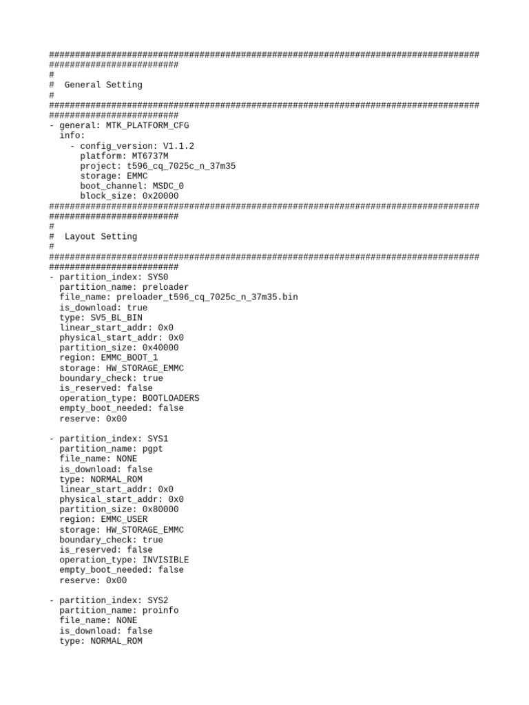 MT6737M Android Scatter | PDF | Computers | Technology & Engineering
