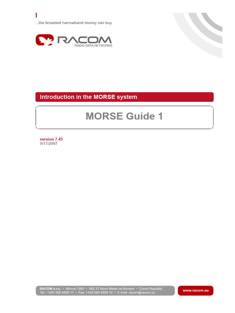 Morse m1 en | PDF | Computer Network | Routing