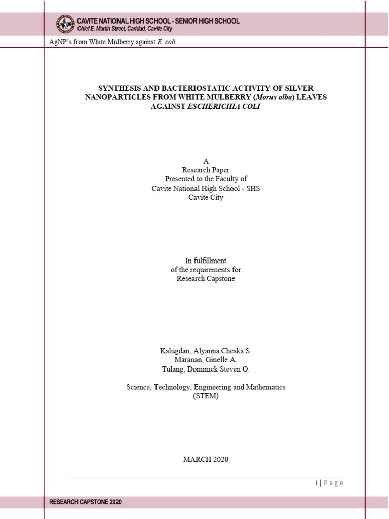 Super Duper Final Ver Capstone | PDF | Antimicrobial | Diarrhea