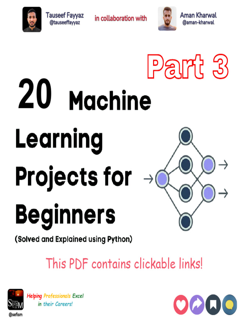 20 Machine Learning Projects For Beginners Part-3 | PDF | Artificial Intelligence | Intelligence ...