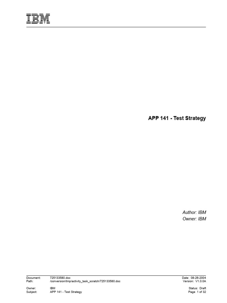 Test Strategy Template | Download Free PDF | Software Testing | Product ...