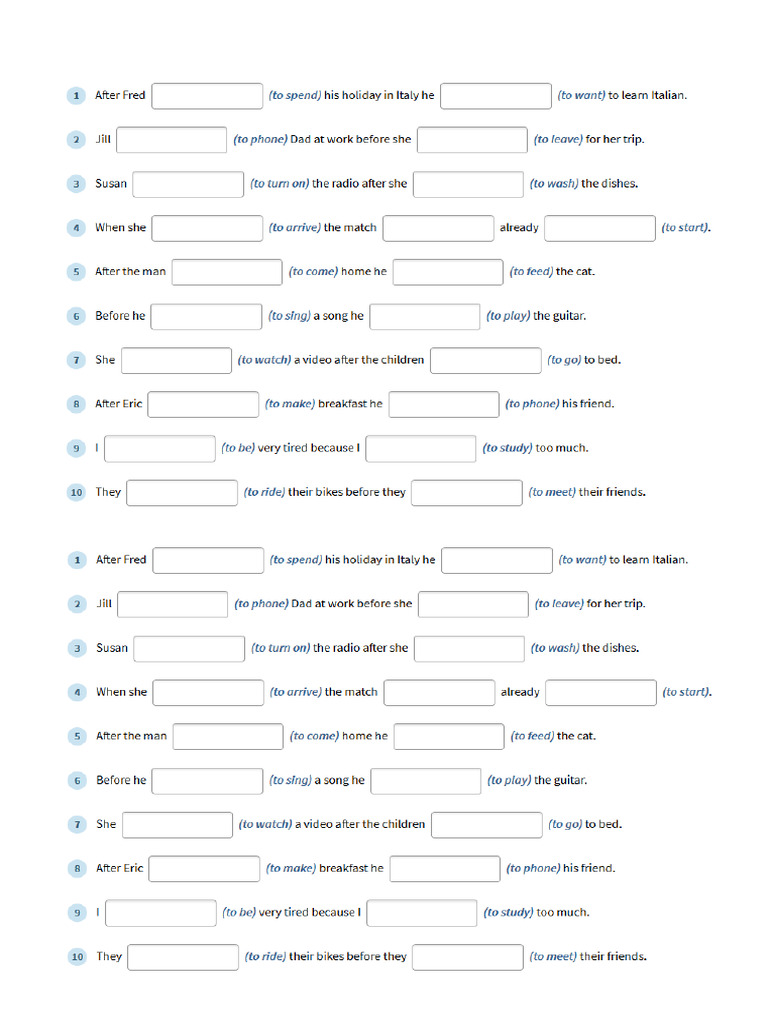 Übung 1: Past Simple – Simple Past Englisch Übungen Pdf – TRLP