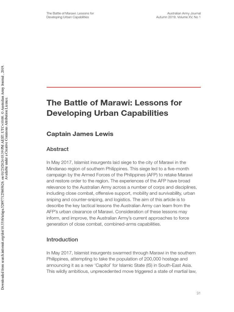 The Battle of Marawi | PDF