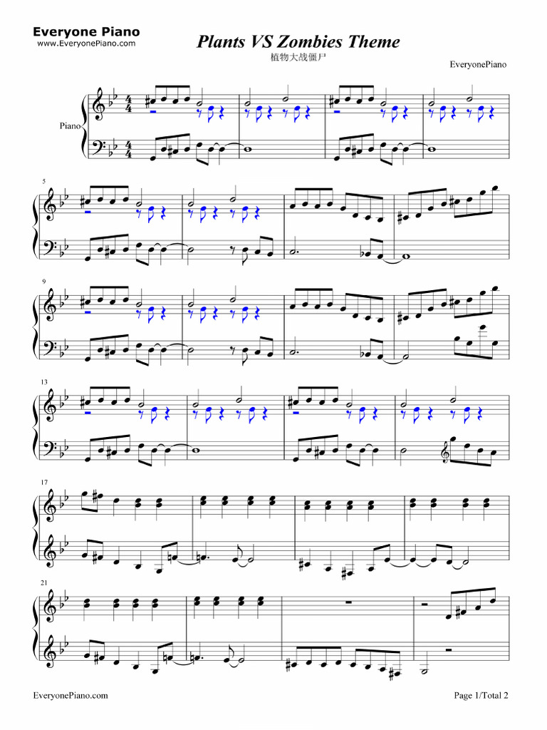 PVSZ Main Theme | PDF