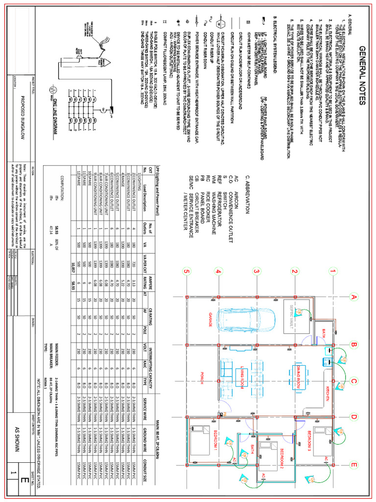 Outlet Layout and AC Unit Layout | PDF