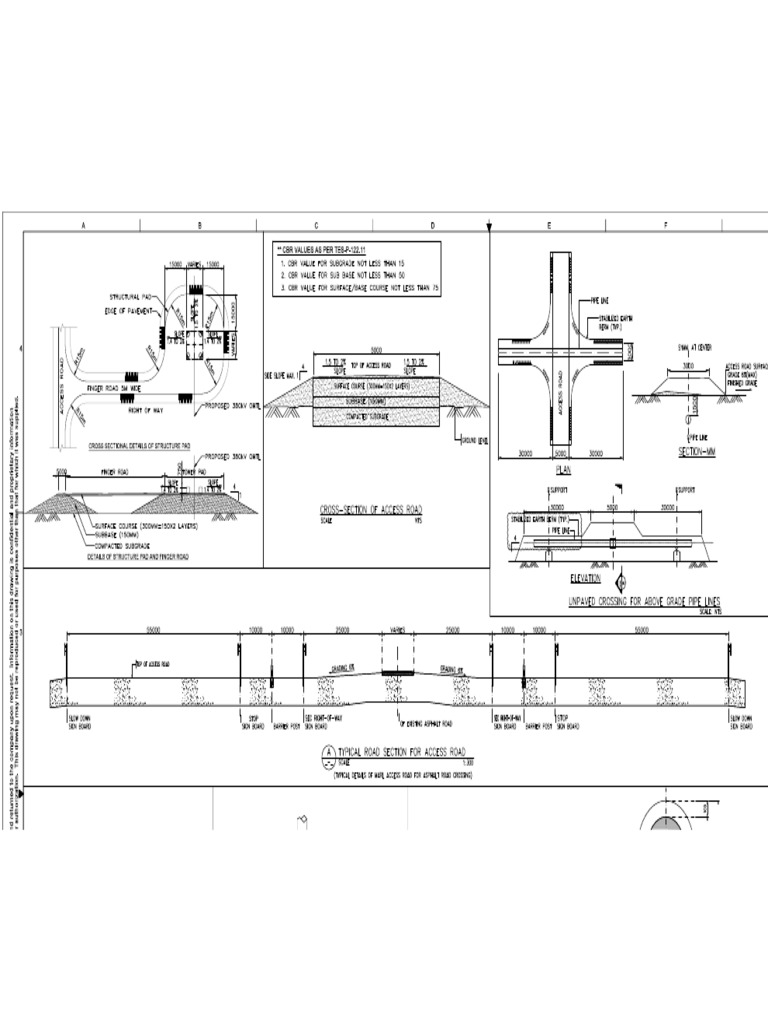 Access Road-Section Drawing | PDF