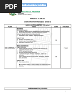 Grade 12 Physical Science Scope 2025 | PDF | Chemical Reactions ...