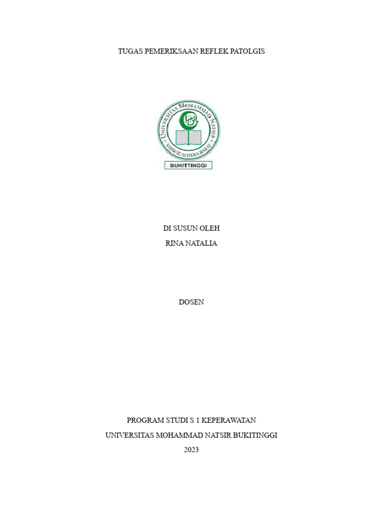 Teknik Pemeriksaan Refleks Patologis | PDF