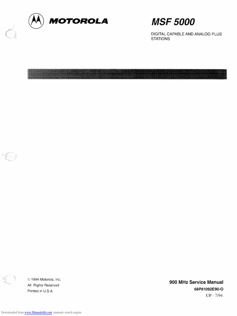 MSF 5000 | PDF
