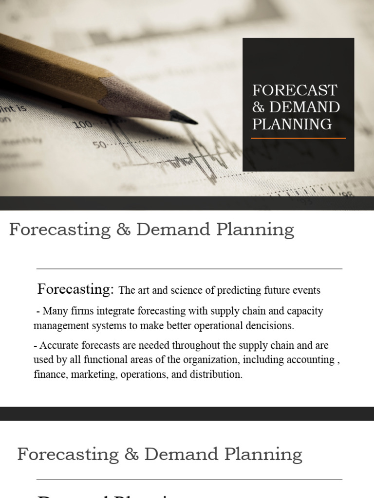 Forecasting and Demand Planning Guide | PDF | Forecasting | Supply ...