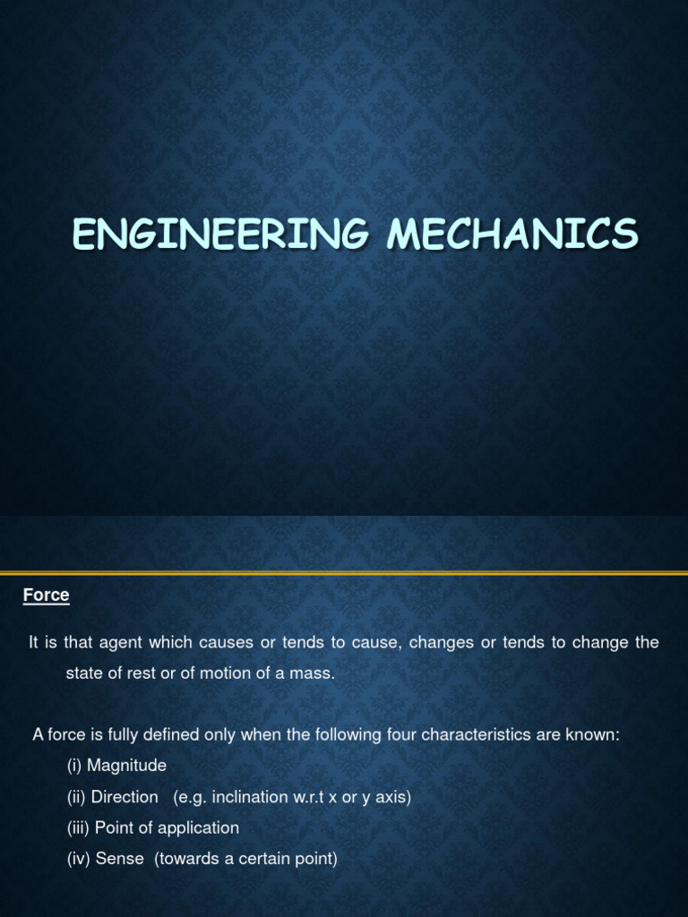 Lecture 2-1 | PDF | Force | Euclidean Vector