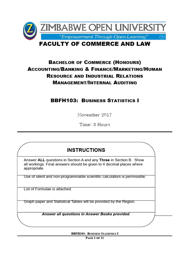 Faculty of Commerce and Law: B C (H) A /B & F /M /H R I R M /I A ...
