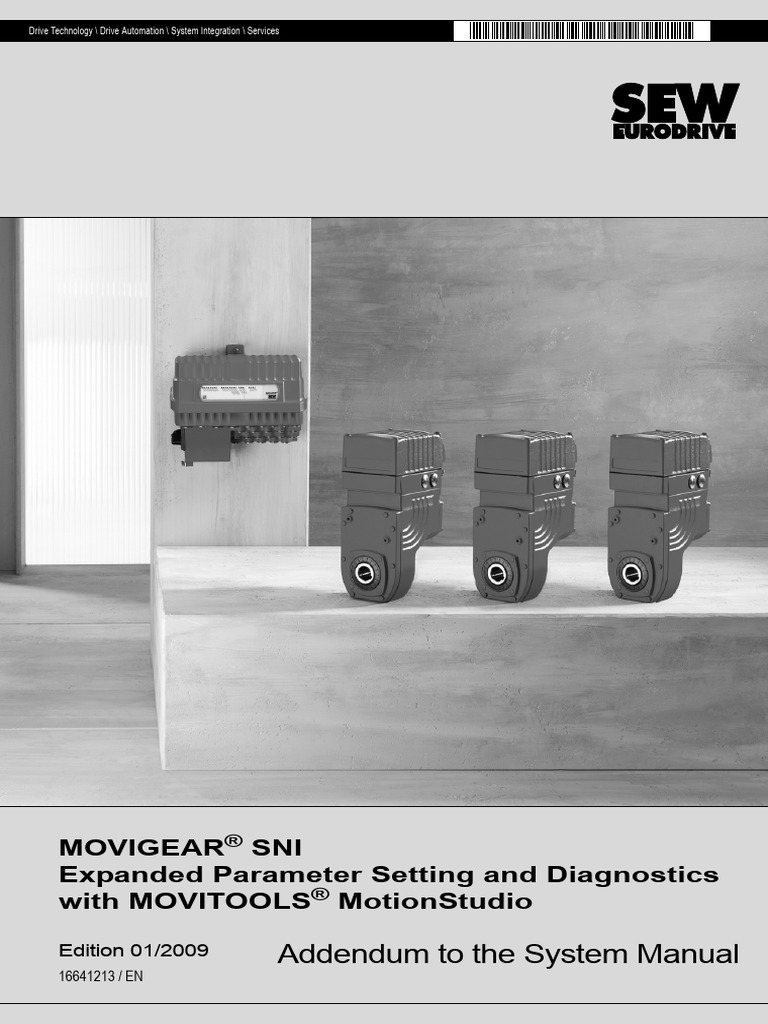 Addendum To The System Manual: Movigear Sni Expanded Parameter Setting ...