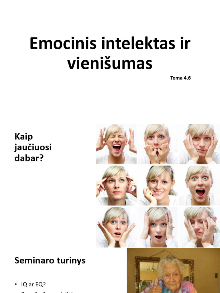 Tema 4 6 Emocinis Intelektas Ir Vienišumas | PDF