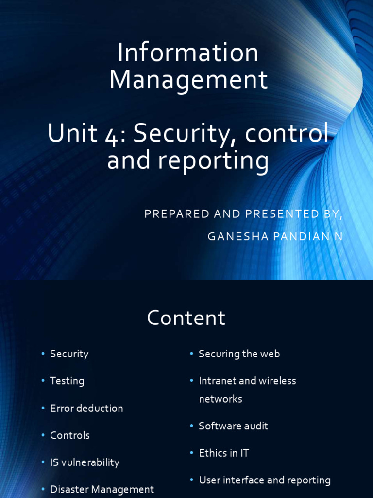 UNIT 4 Informationmanagement | PDF