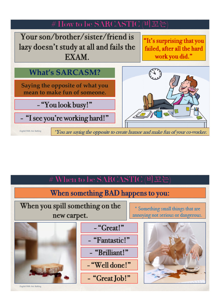 Sarcasm: A Guide to Humor | PDF