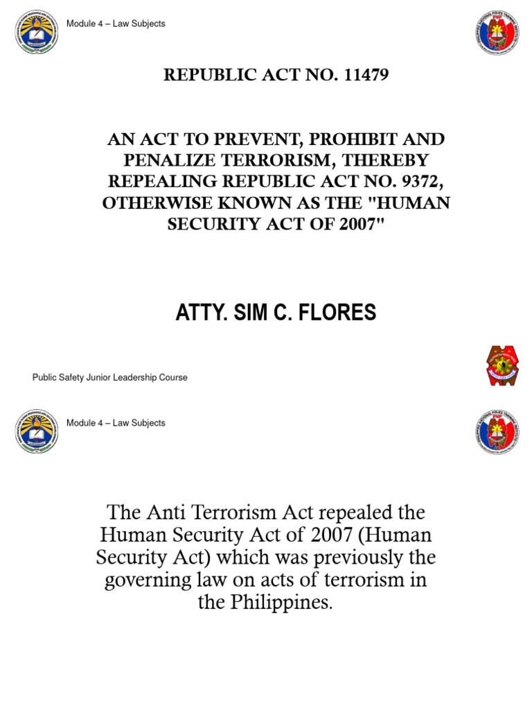 Feb 2 RA 11479 Anti Terrorism Act of 2020 Atty Flores | PDF