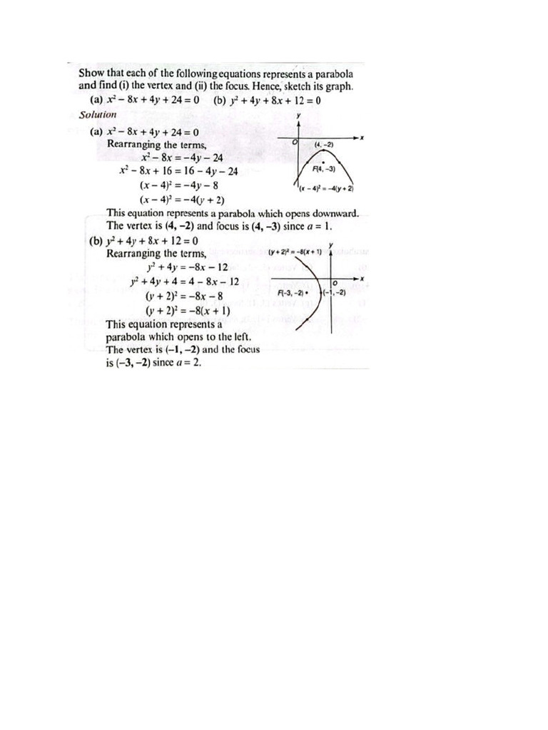 Graph Parabola 3 | PDF